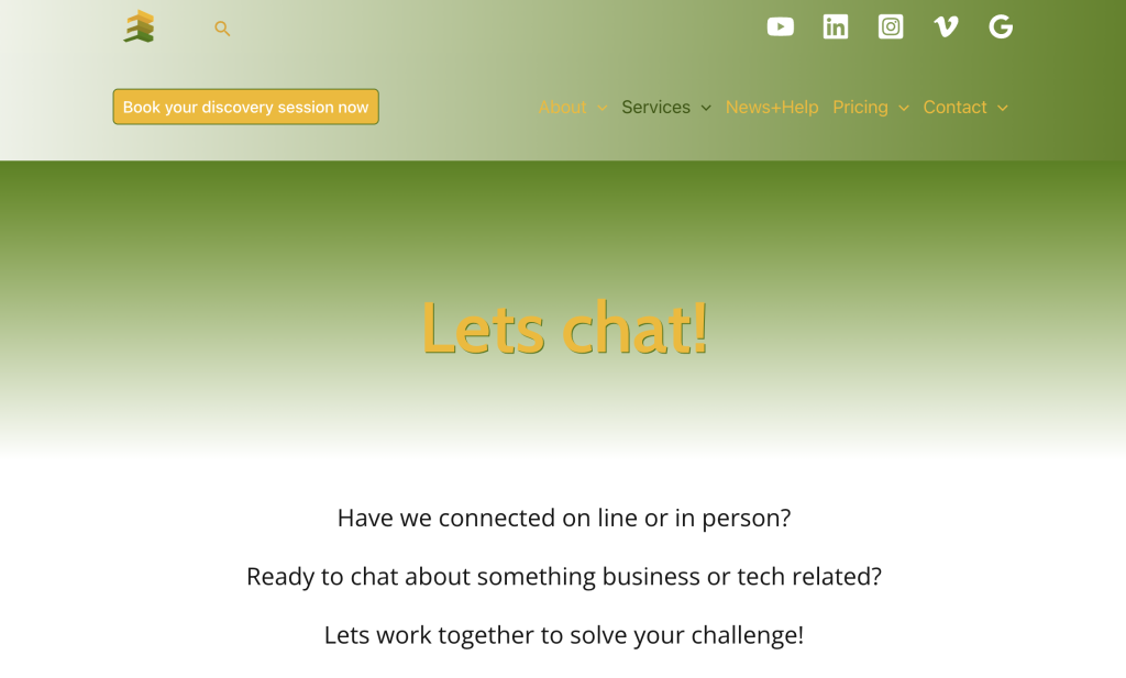 Let's chat! | Environmentarian